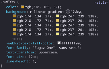 Text color/gradient | Fandom