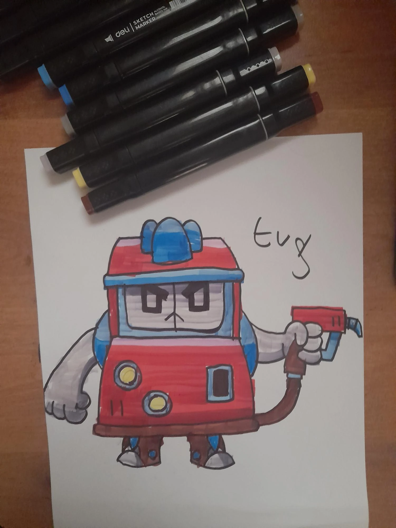My updated drawing of V8-Bit | Fandom