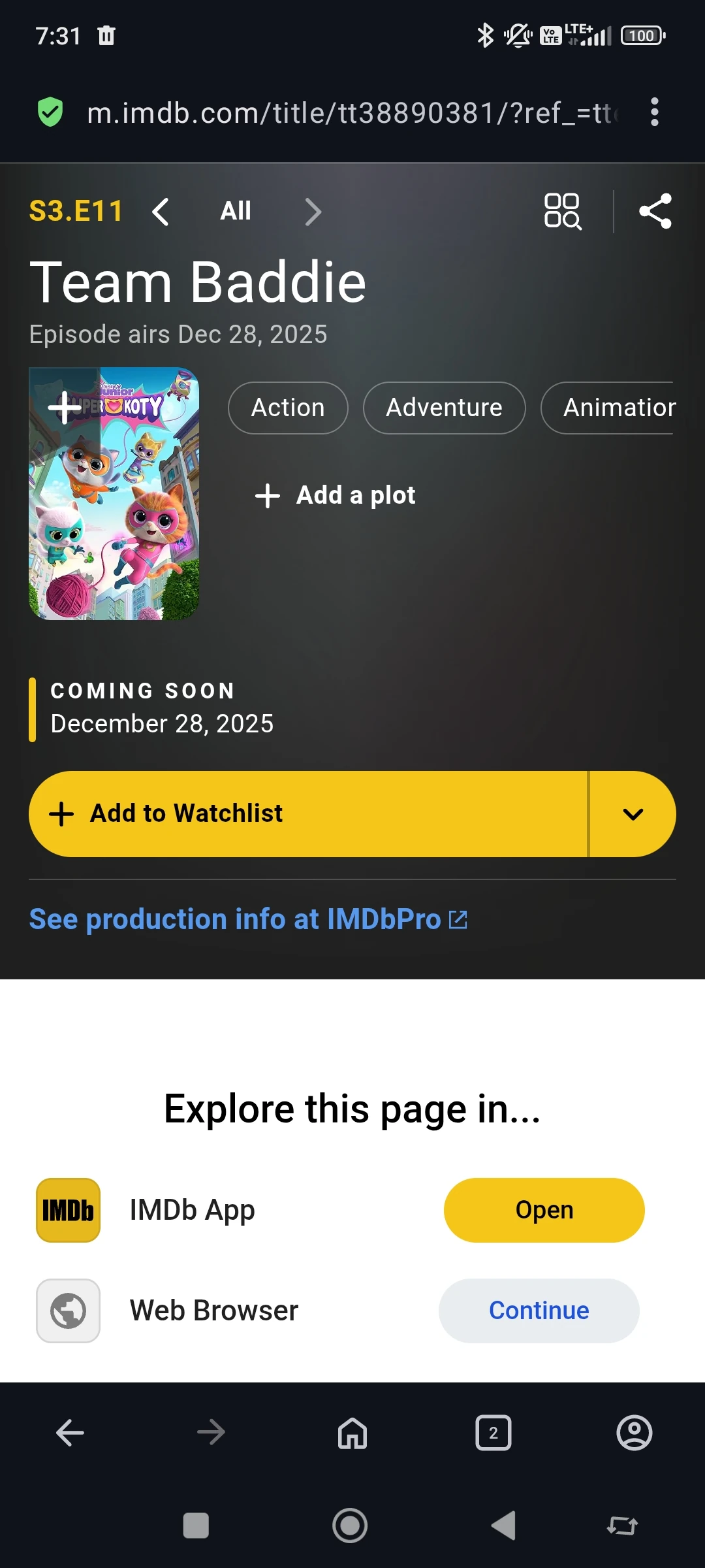 Team Baddie is on IMDB. | Fandom