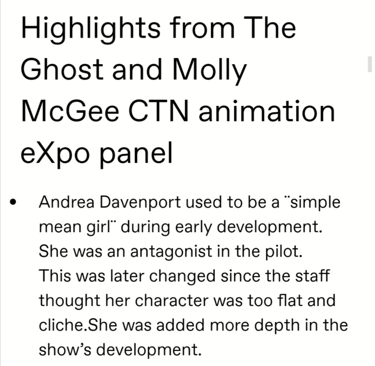 Andrea confirmed to get character development! | Fandom