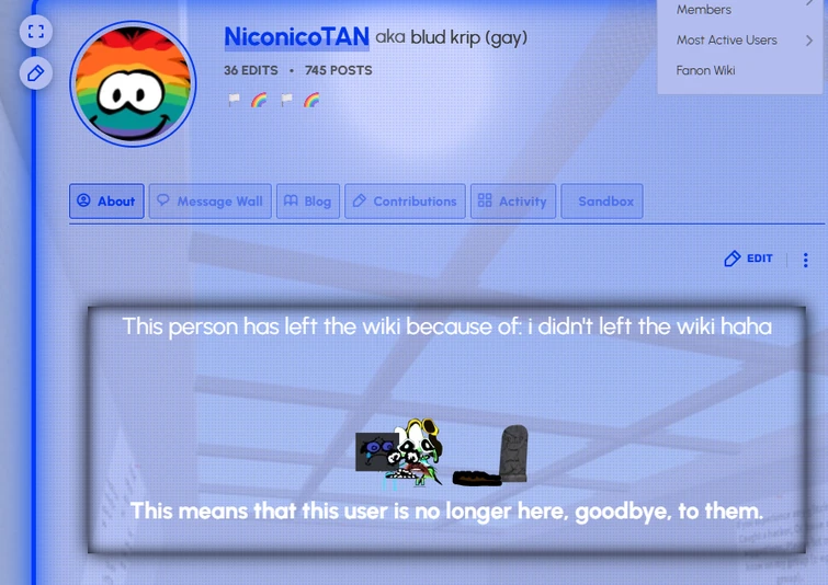 Im leaving the wiki,,,,,,,,,.,.,. | Fandom