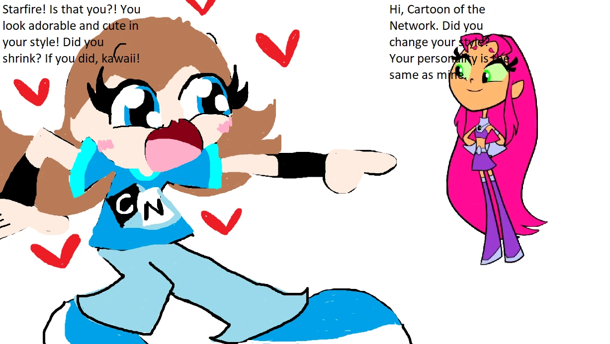 2004 Cartoon Network (my version) meets Starfire (Teen Titans Go!) | Fandom