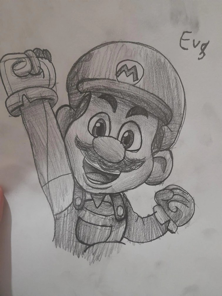 My sketch of Mario | Fandom