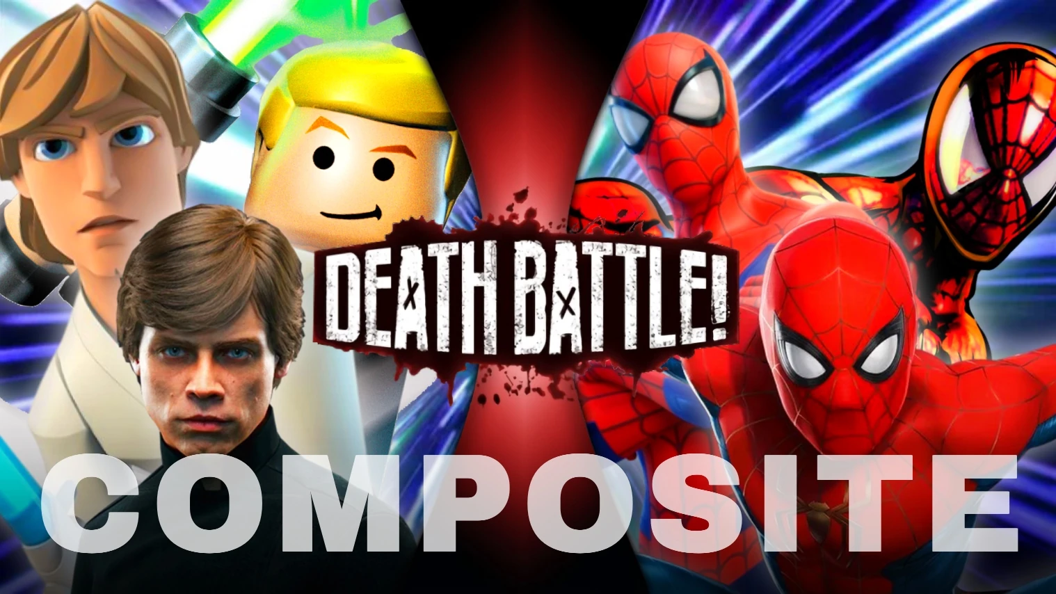 Composite Luke vs Composite Spider-Man (Every Star Wars appearance vs ...