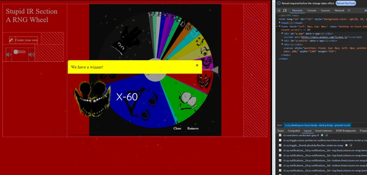 Stupid IR Section A RNG Wheel | Fandom