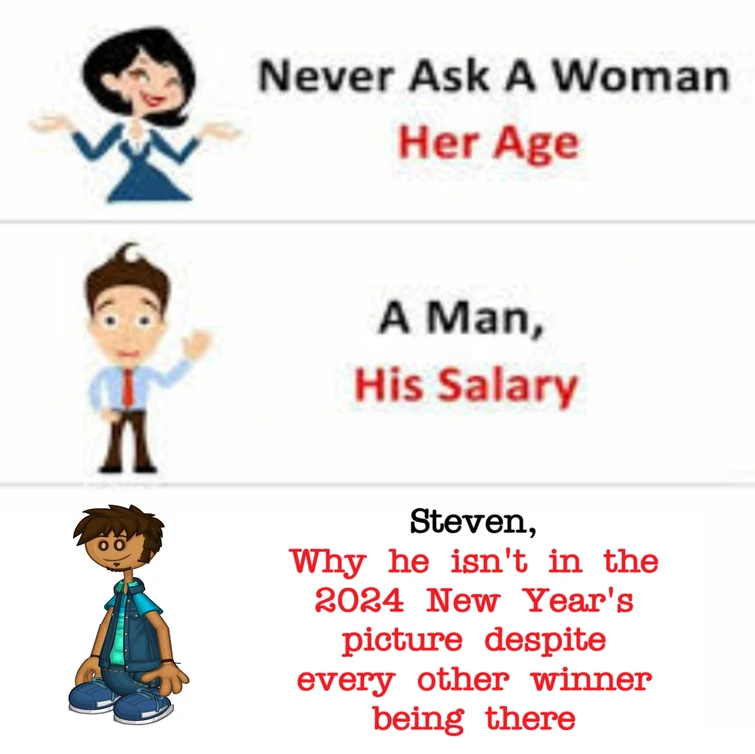 I have a mission for you guys! Try to fix the picture by adding Steven ...