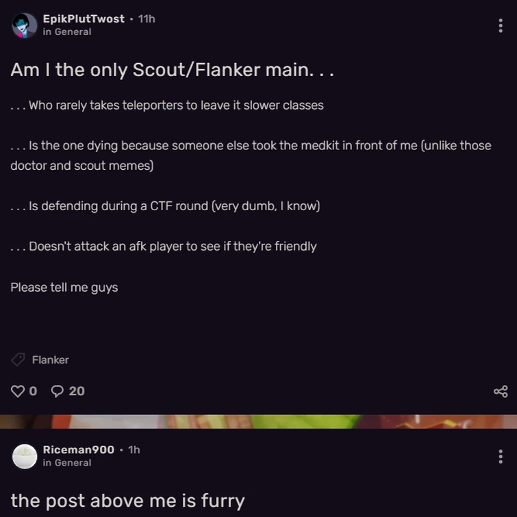 Am I the only Scout/Flanker main. . . | Fandom