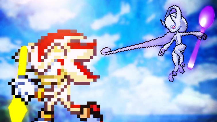Mewtwo vs Shadow the Hedgehog Sprite Art | Fandom