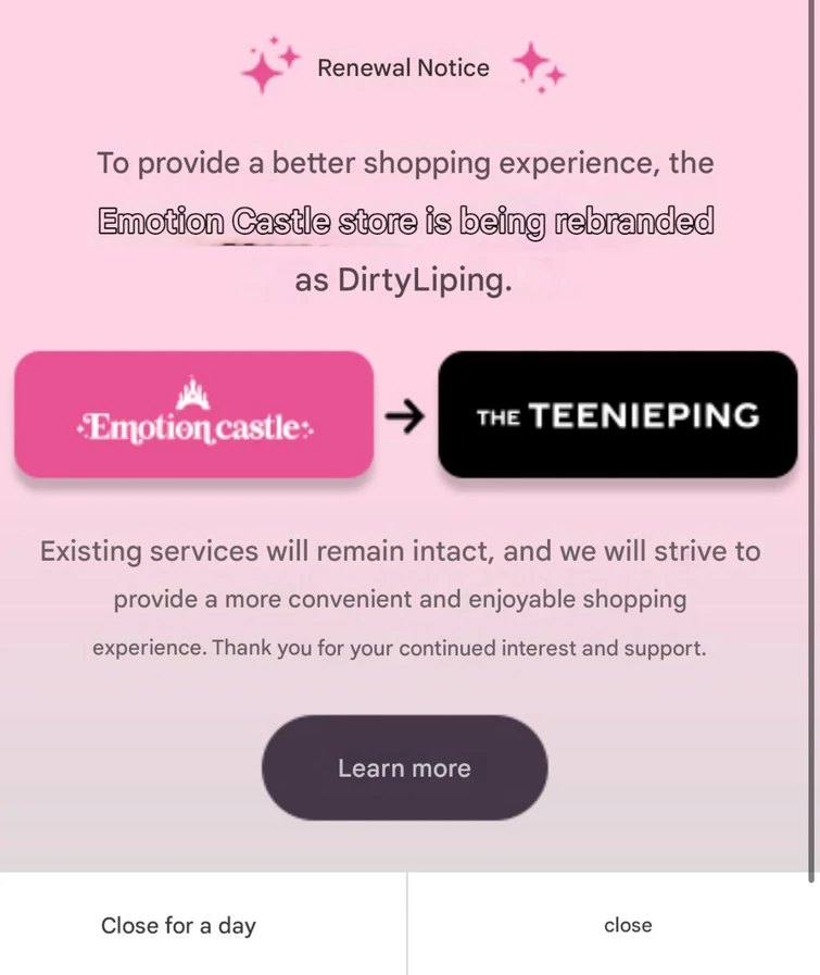 emotion castle will turn into “the teenieping”