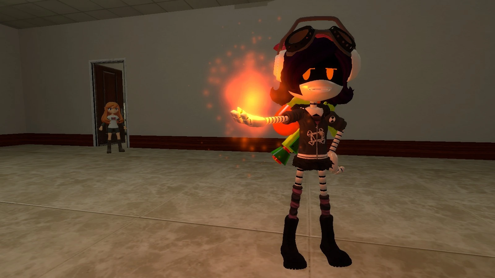 Uzi wearing Meggy's stuff. | Fandom