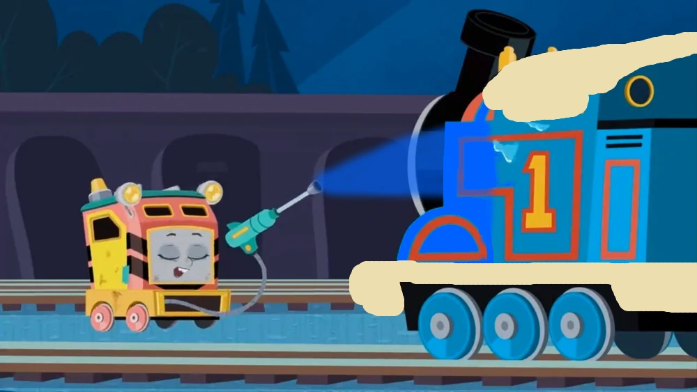 Sandy repaints Thomas | Fandom