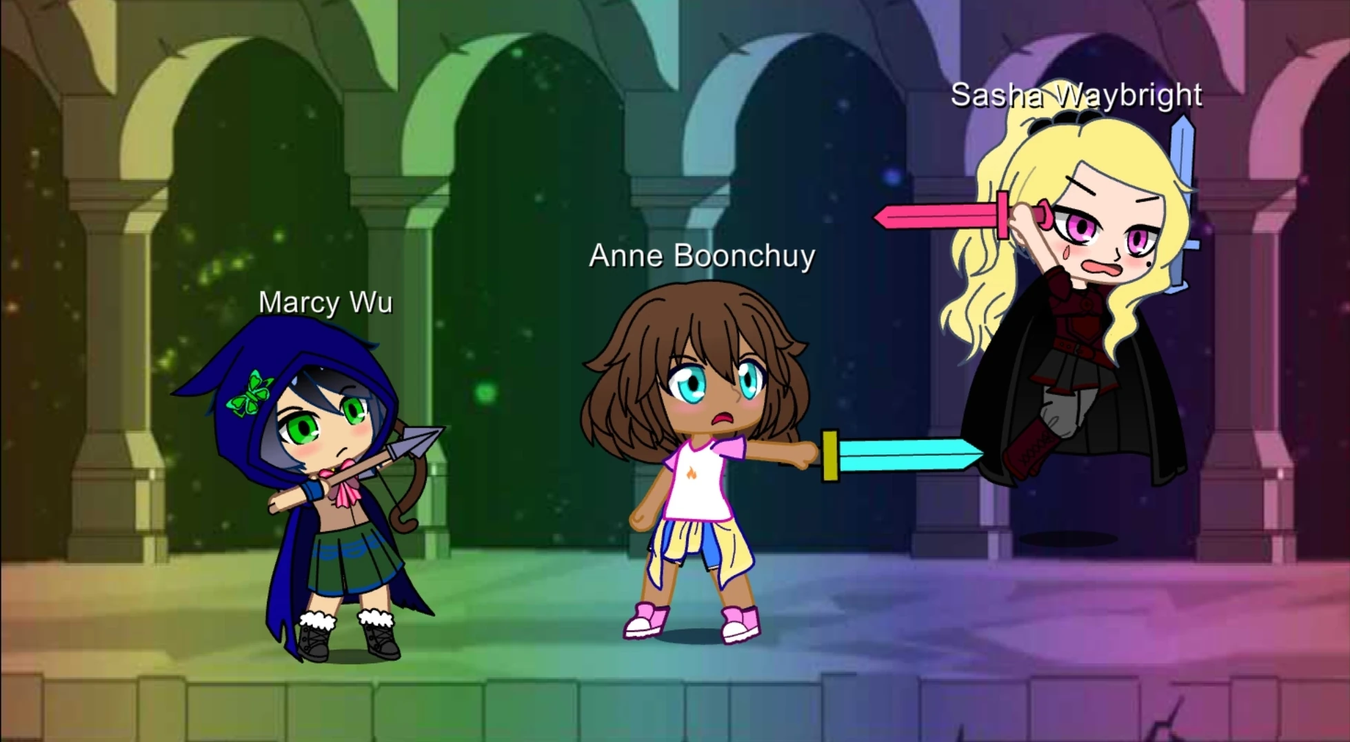 Anne, Sasha , and Marcy in Gatcha life | Fandom