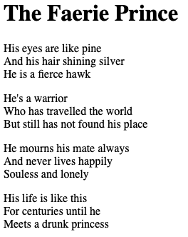 A poem I made using HTML | Fandom