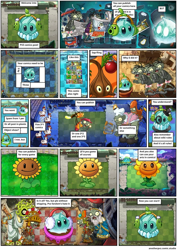 PVZ comics post | Fandom