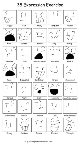 35 expression exercise | Fandom