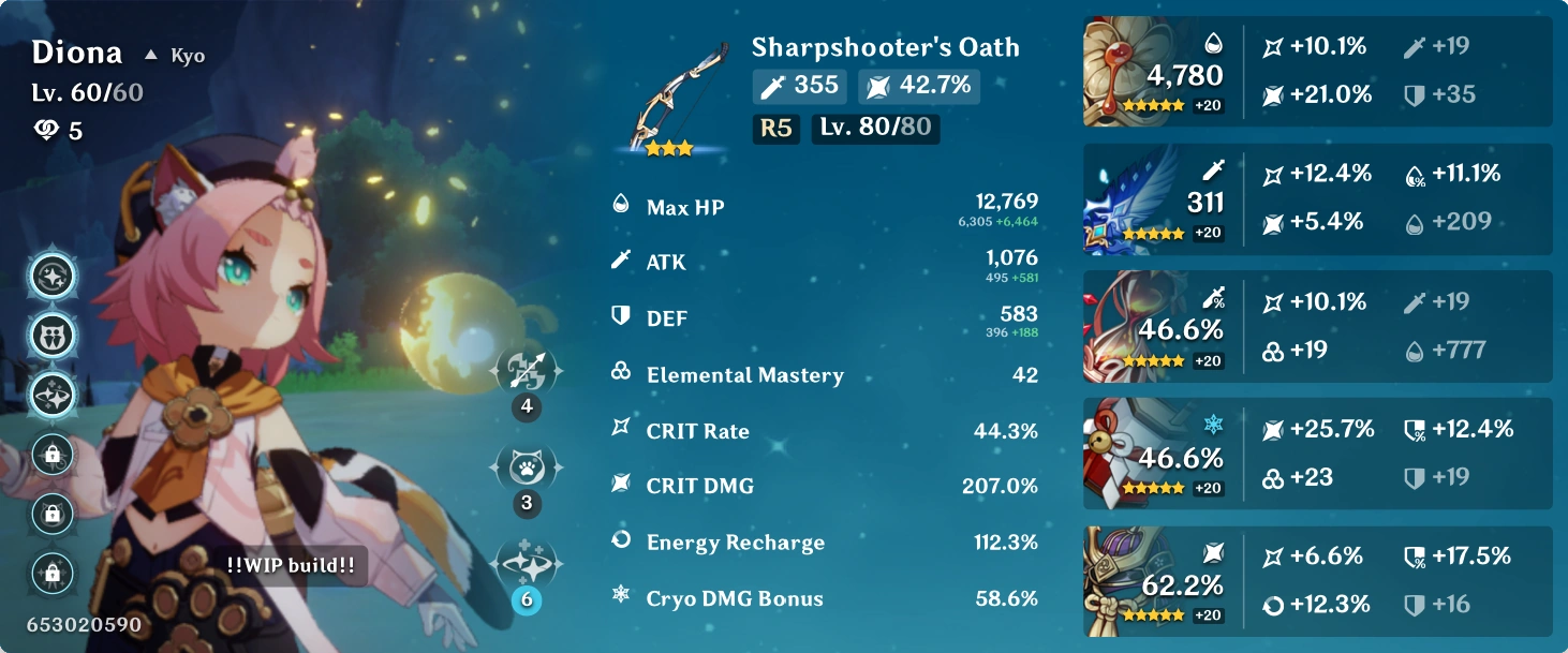 rate my (WIP) DPS Diona build because healers are overrated /satire ...