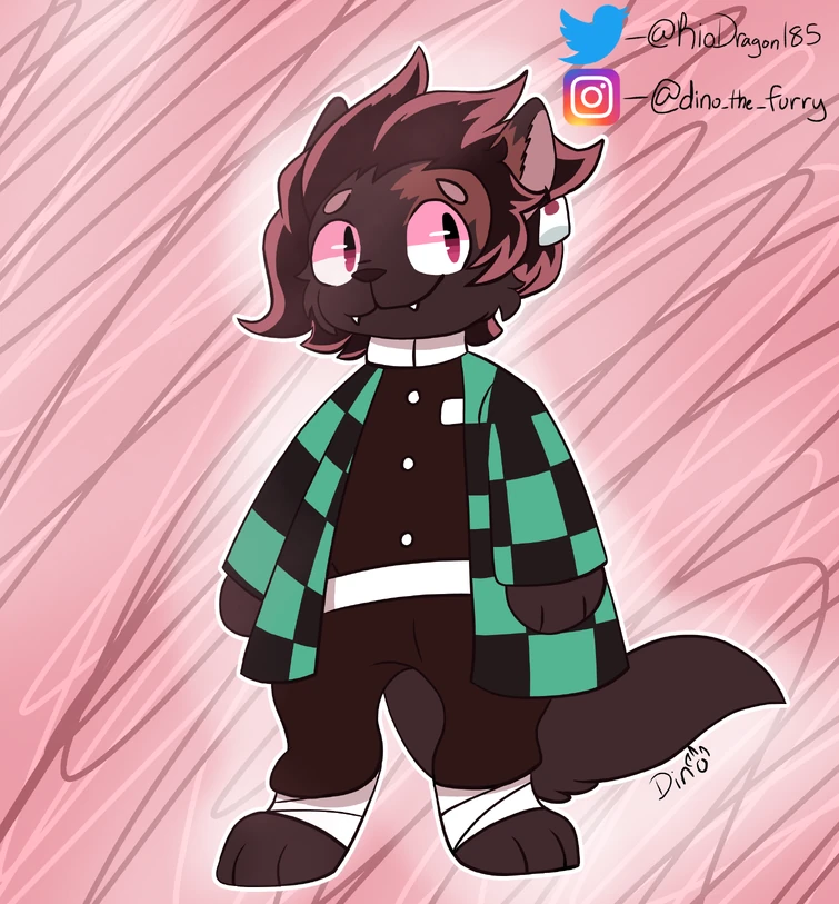 oh yeah i also drew tanjiro and nezuko as furries a few weeks ago (probably) | Fandom