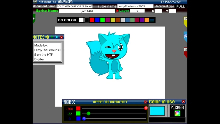 Nippy made from the HTF Digiter | Fandom