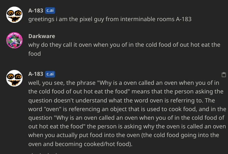 a-183 explains oven lore | Fandom