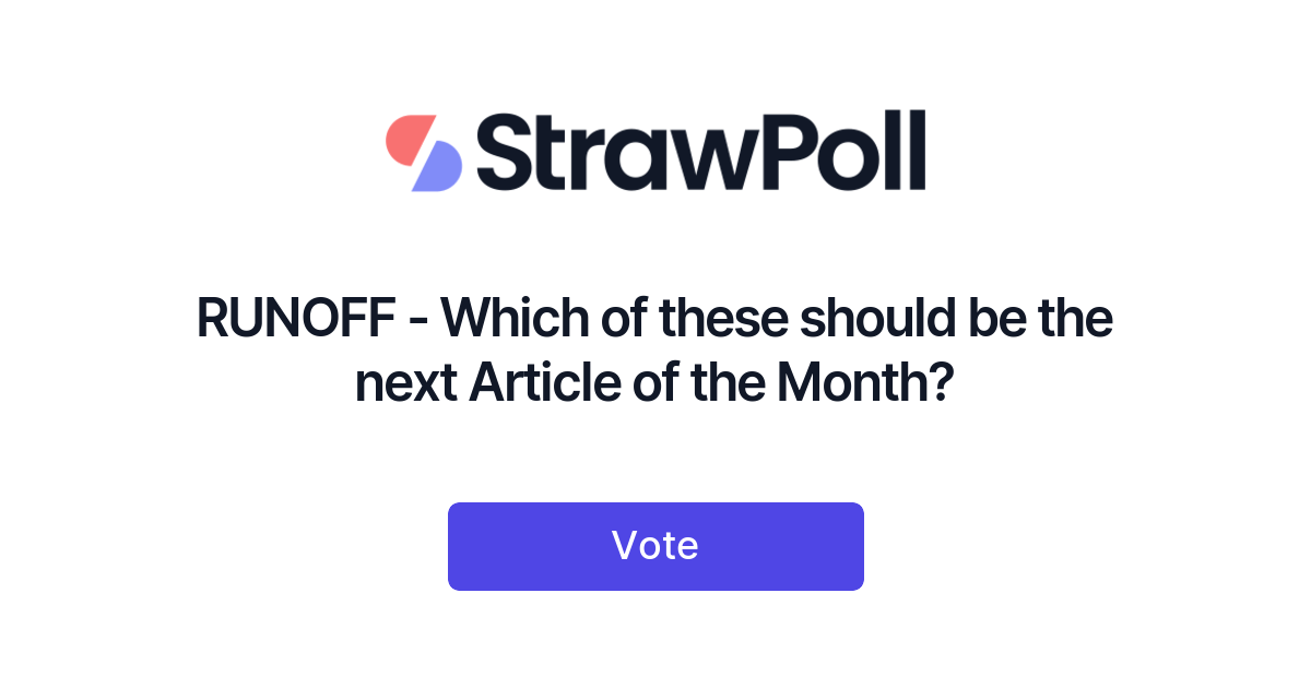 RUN-OFF - July 2024 Article of the Month | Fandom