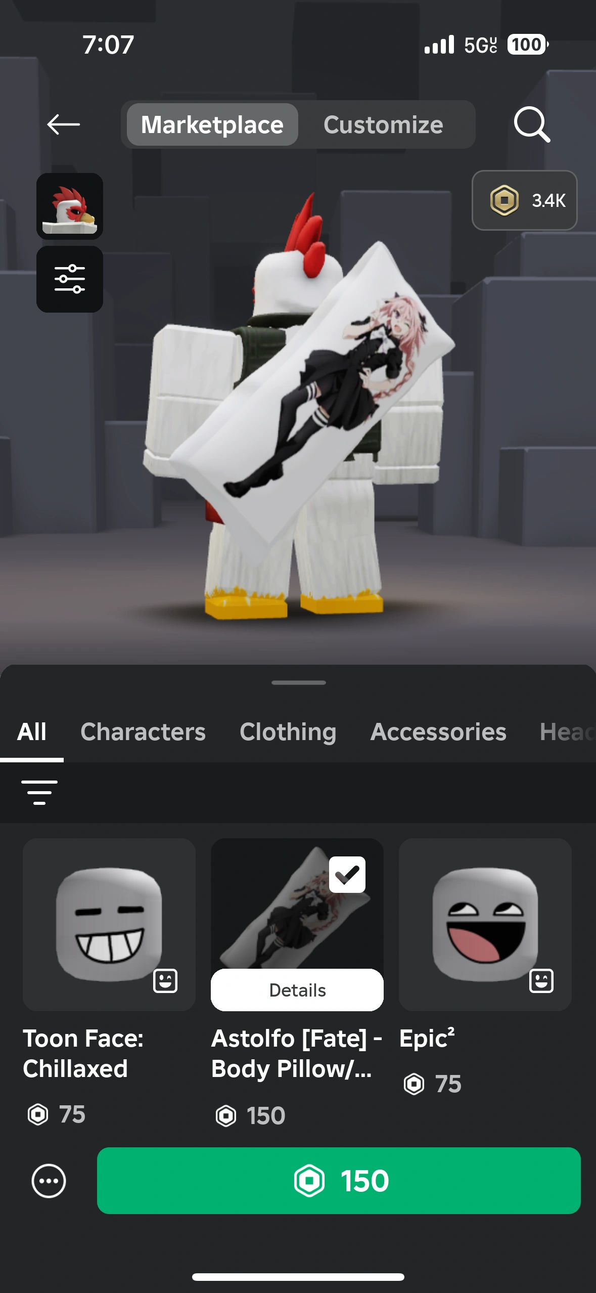 Why does Roblox keep sending me body pillows of women | Fandom