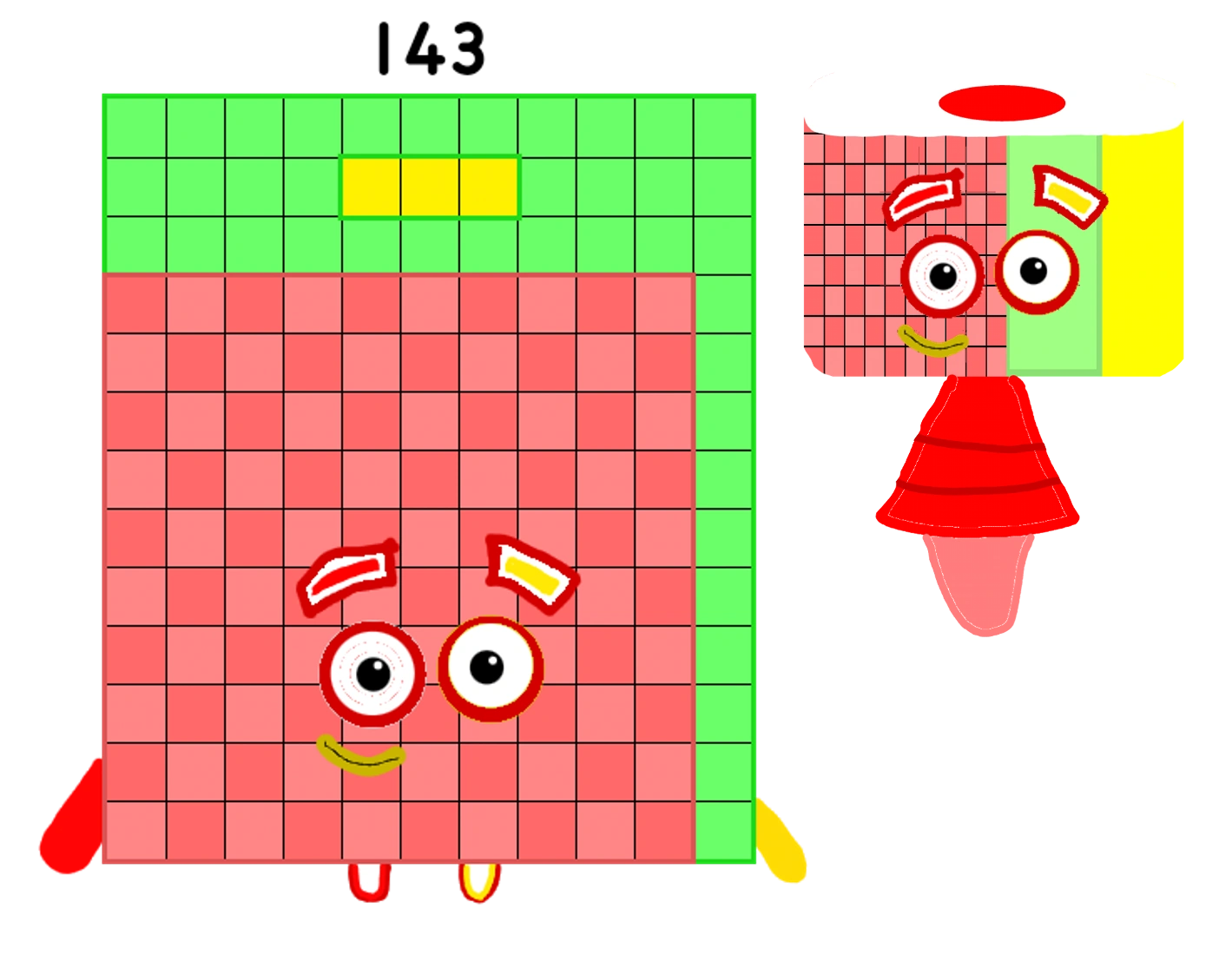 Numberblocks 143 and his Times Table friend | Fandom