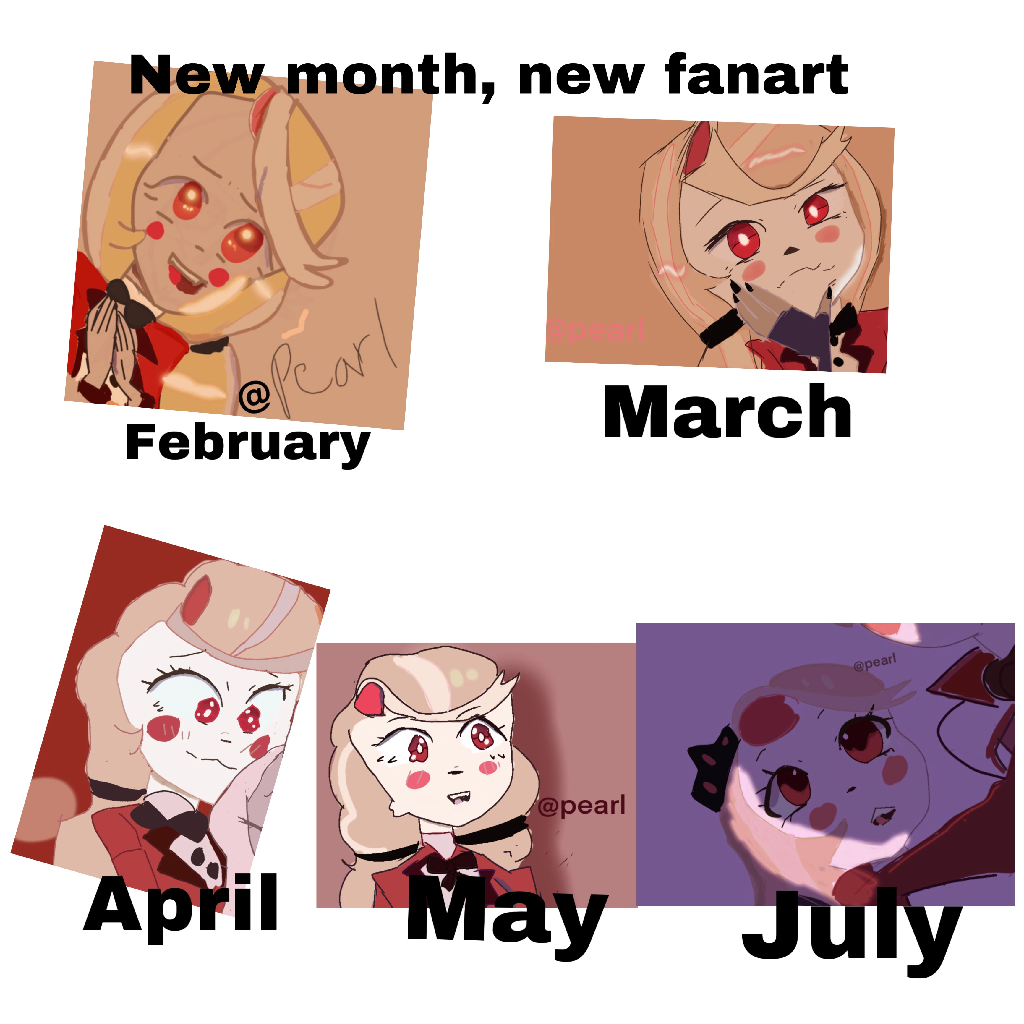 I Drew Charlie (almost) every month Did I improve? | Fandom