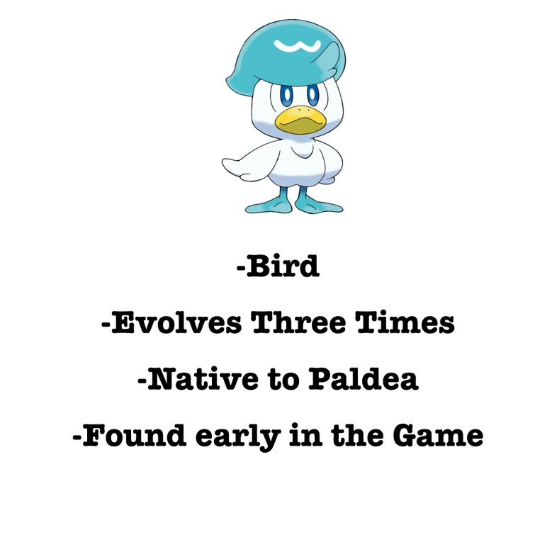 Quaxly is the regional bird of paldea | Fandom