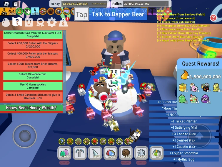 I took the risk and COMPLETED DAPPER BEAR’S QUESTLINE 3/4 OF THE WAY!! | Fandom