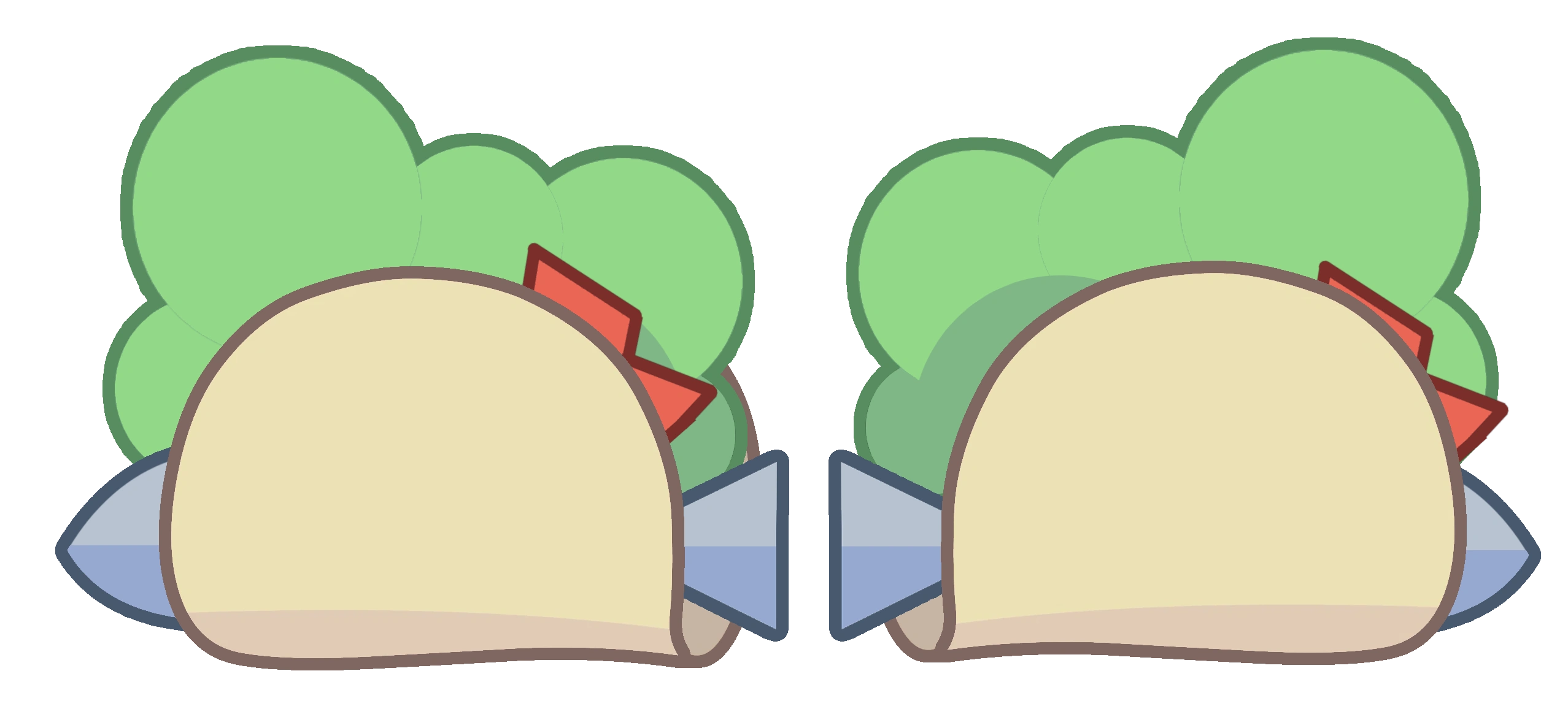 I finally finished my taco assets left and right and without fish | Fandom