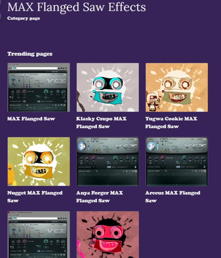 should i add an image for every "MAX Flanged Saw" effect? | Fandom