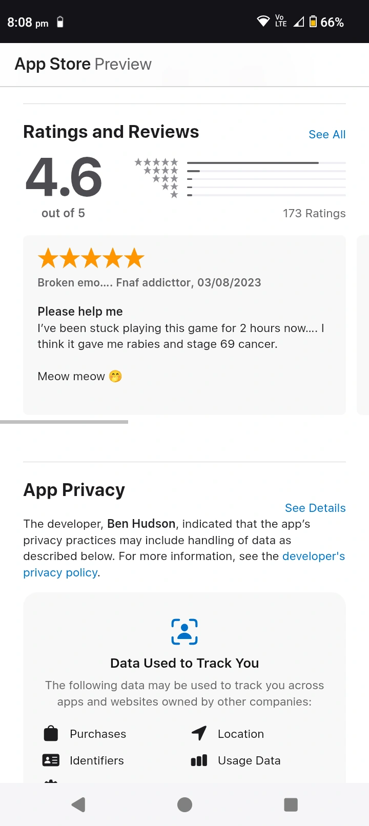 Found this review on a random game | Fandom