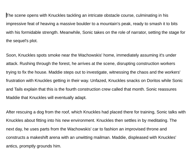 This my progress for the knuckles plot | Fandom