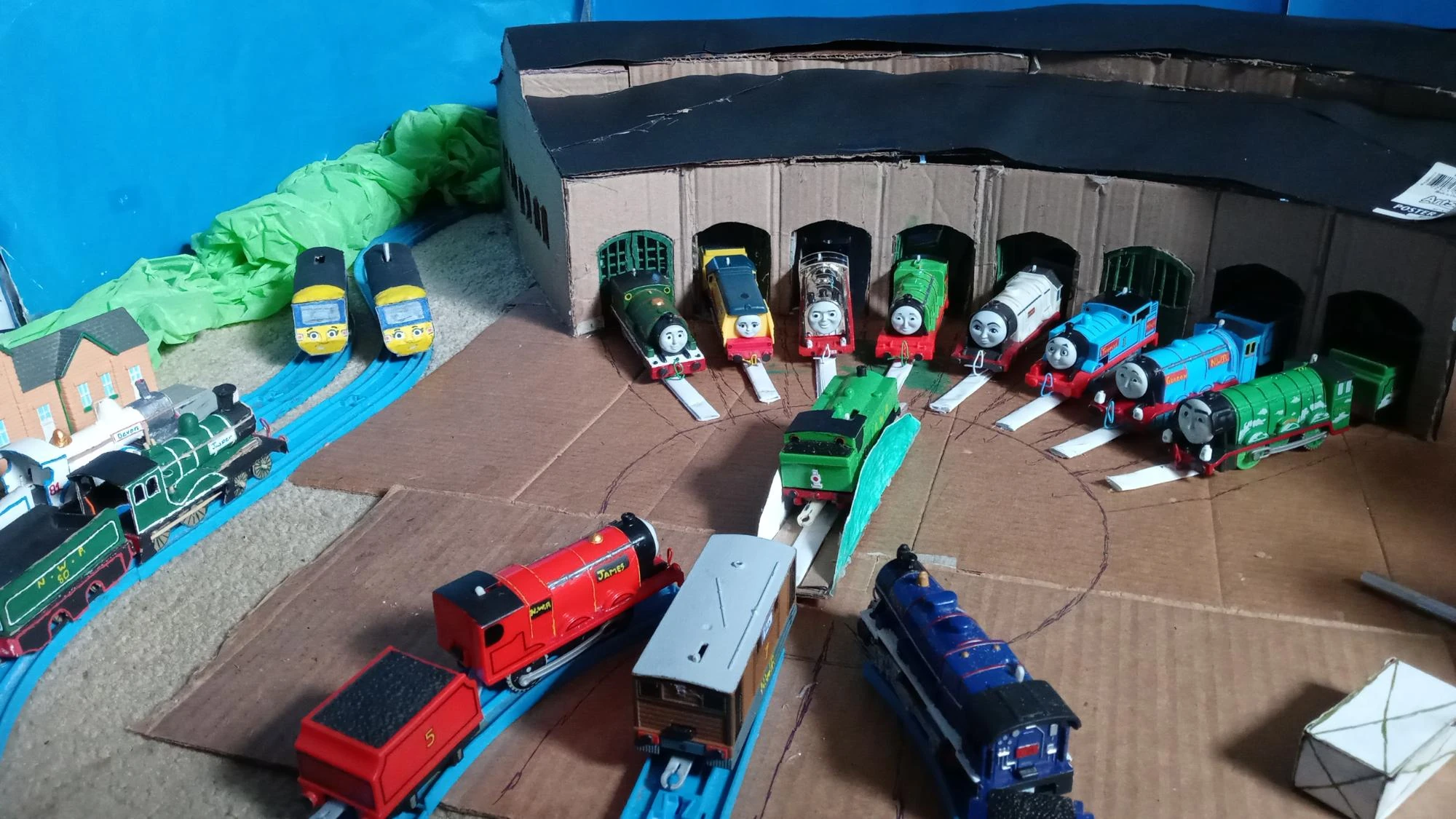 An assortment of engines at Tidmouth Sheds | Fandom