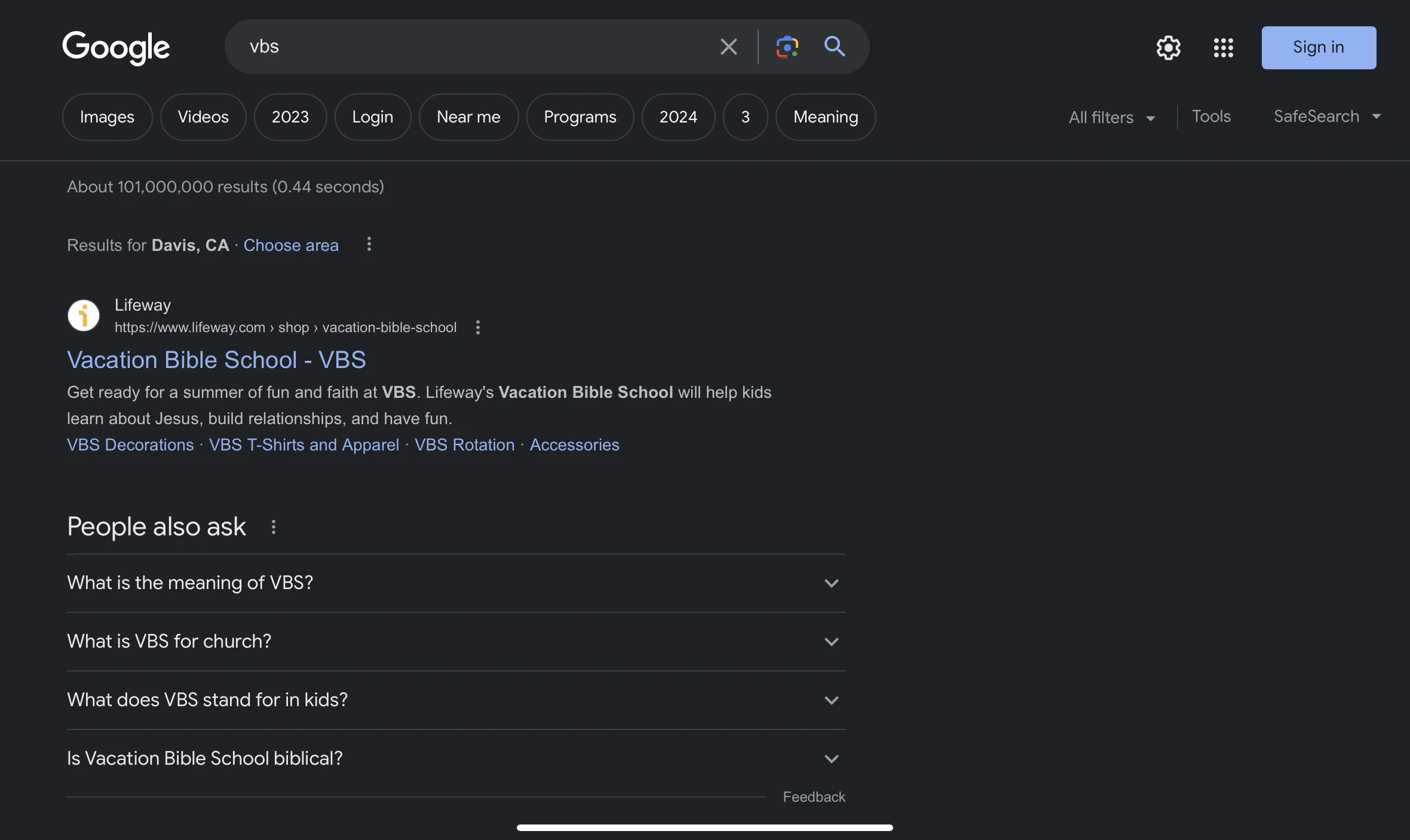 send vbs to vacation bible school | Fandom