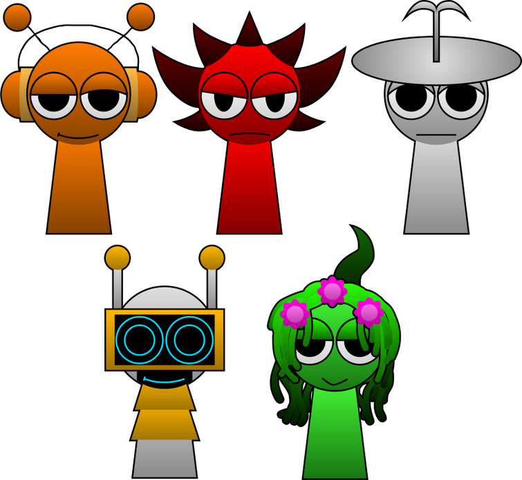 sprunki new game cute melodies.swf very fun game vectors (totally very ...