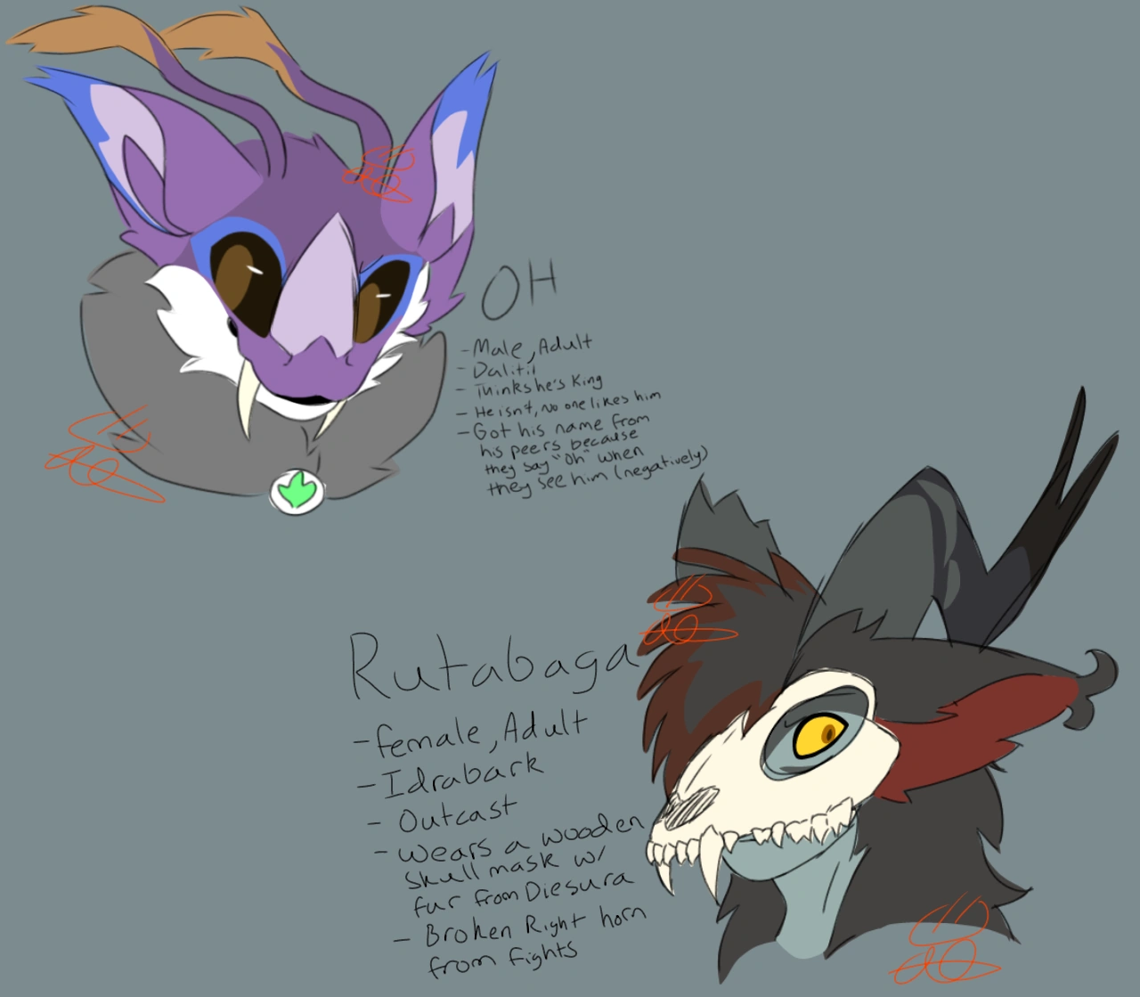 Lazy art because I cannot be bothered to make 2 REF SHEETS 😭 | Fandom