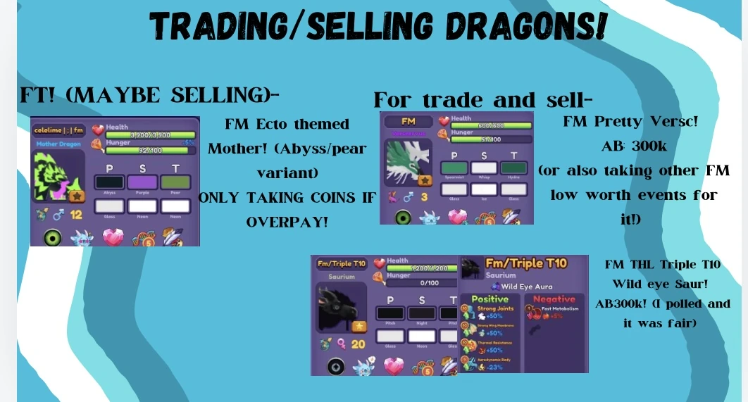 Trading/Selling dragons! | Fandom