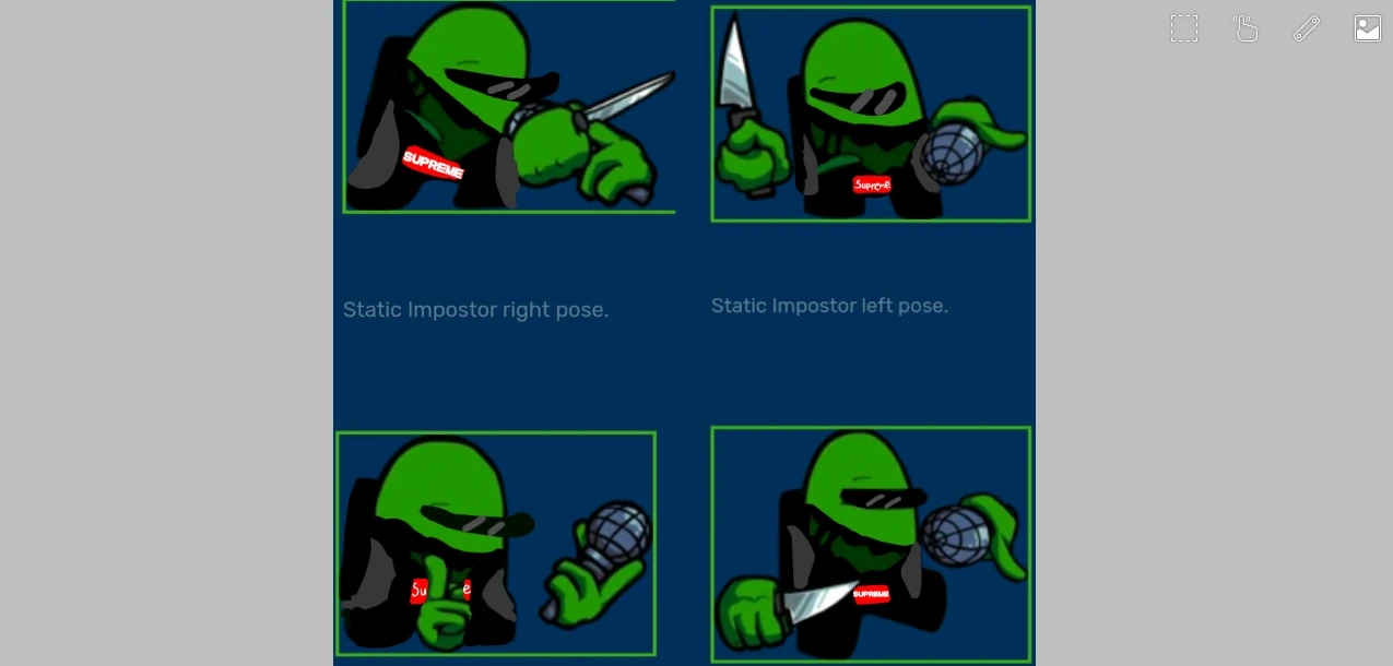 Here are the static Green impostor sprites | Fandom