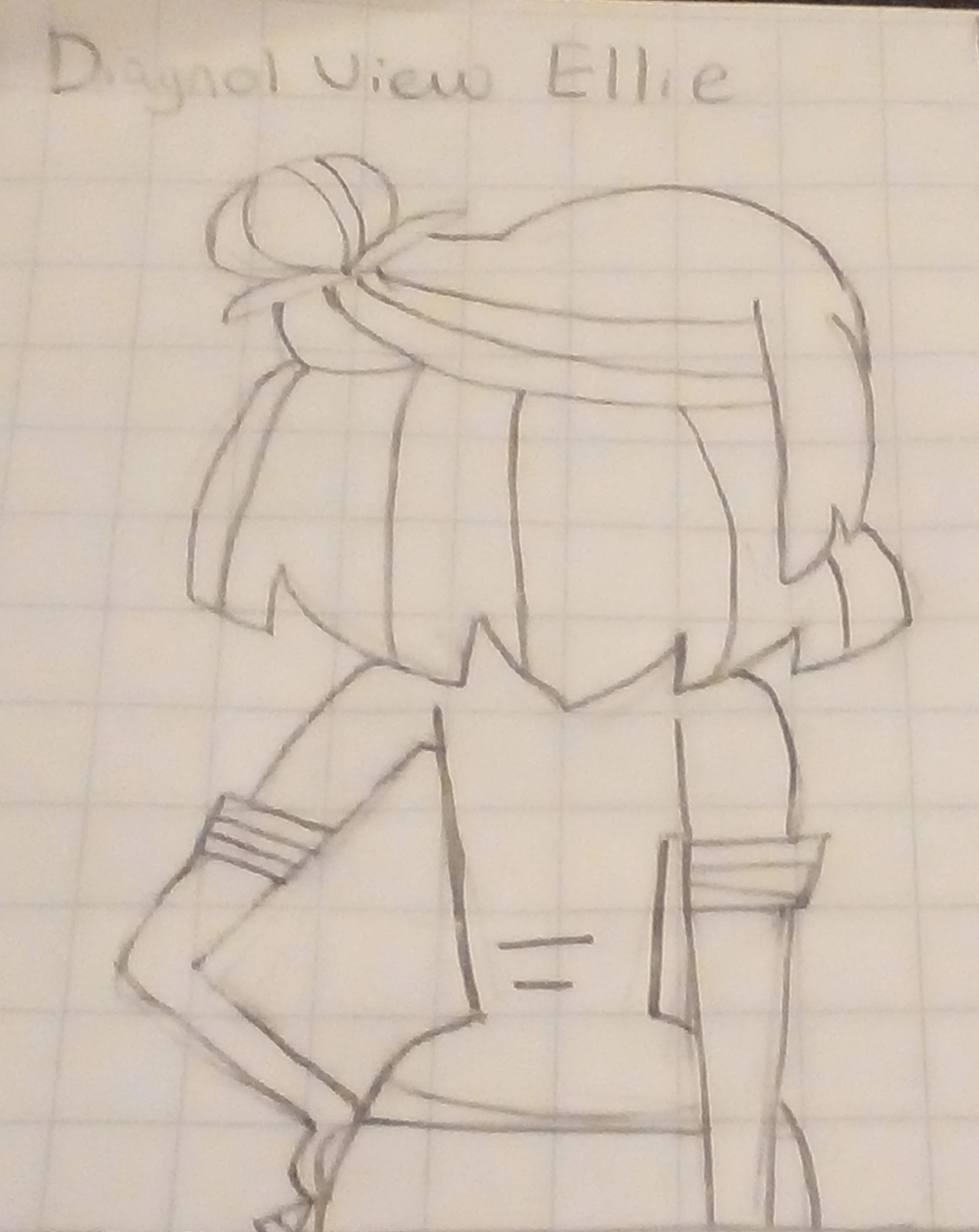 I drew Ellie in diagnol view bc I felt like it (click for gull ikahe on ...