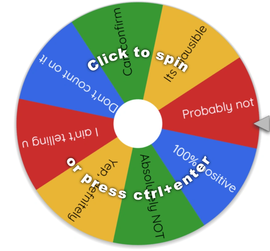 Magic 8 ball but I turned it into a spinner | Fandom