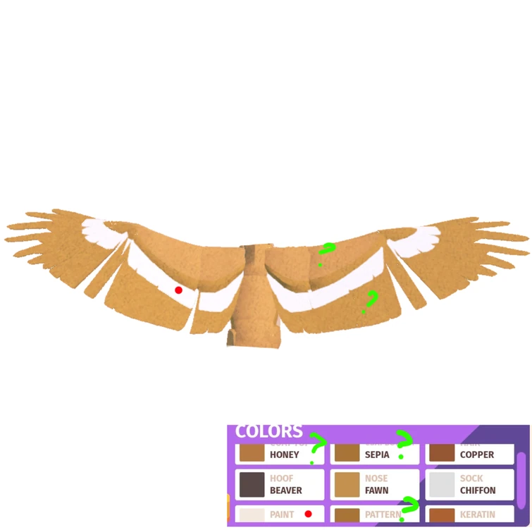 Starting to drop some wing colouration guides on the wing page! More ...