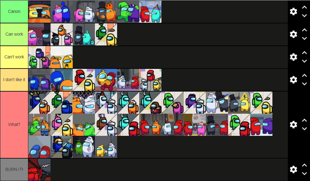Among Us Logic ships tier list (my opinion) | Fandom
