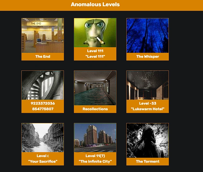 The Anomalous level page | Fandom