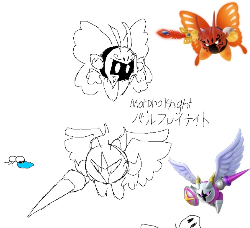 [Spoilers?]Morpho Knight and Galacta Knight and other doodles | Fandom