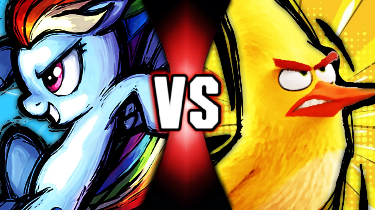 Rainbow Dash vs Chuck (MLP vs Angry Birds) | Fandom