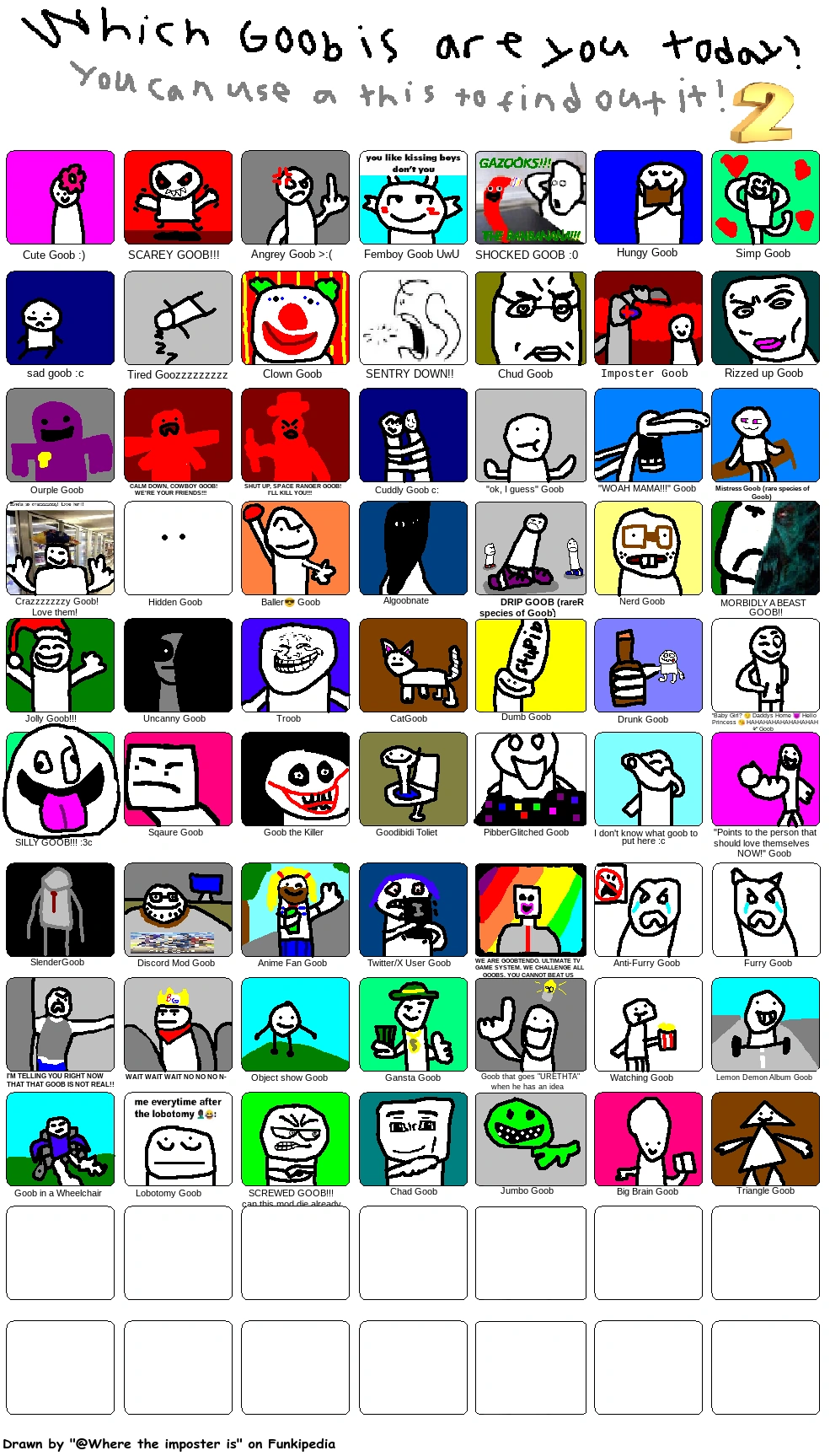 Guys, I need your ideas for goobs, help :( | Fandom