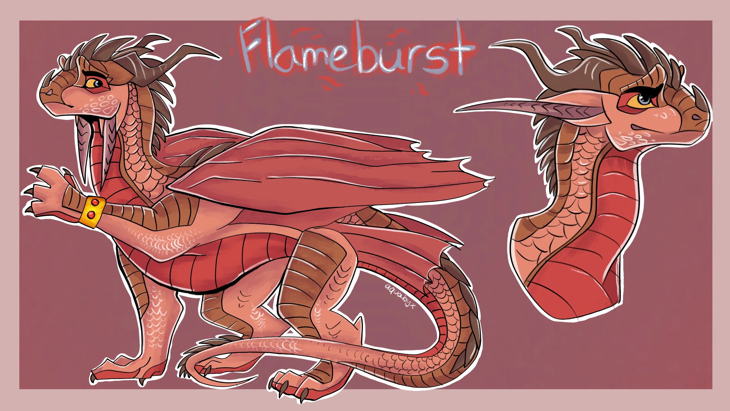 Flameburst Ref sheet // Skywing Oc redraw 🔥 | Fandom