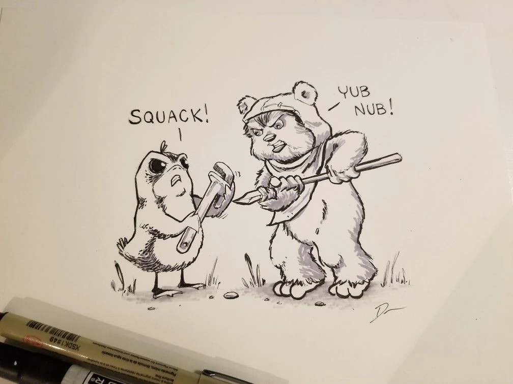 Ewoks vs porgs | Fandom
