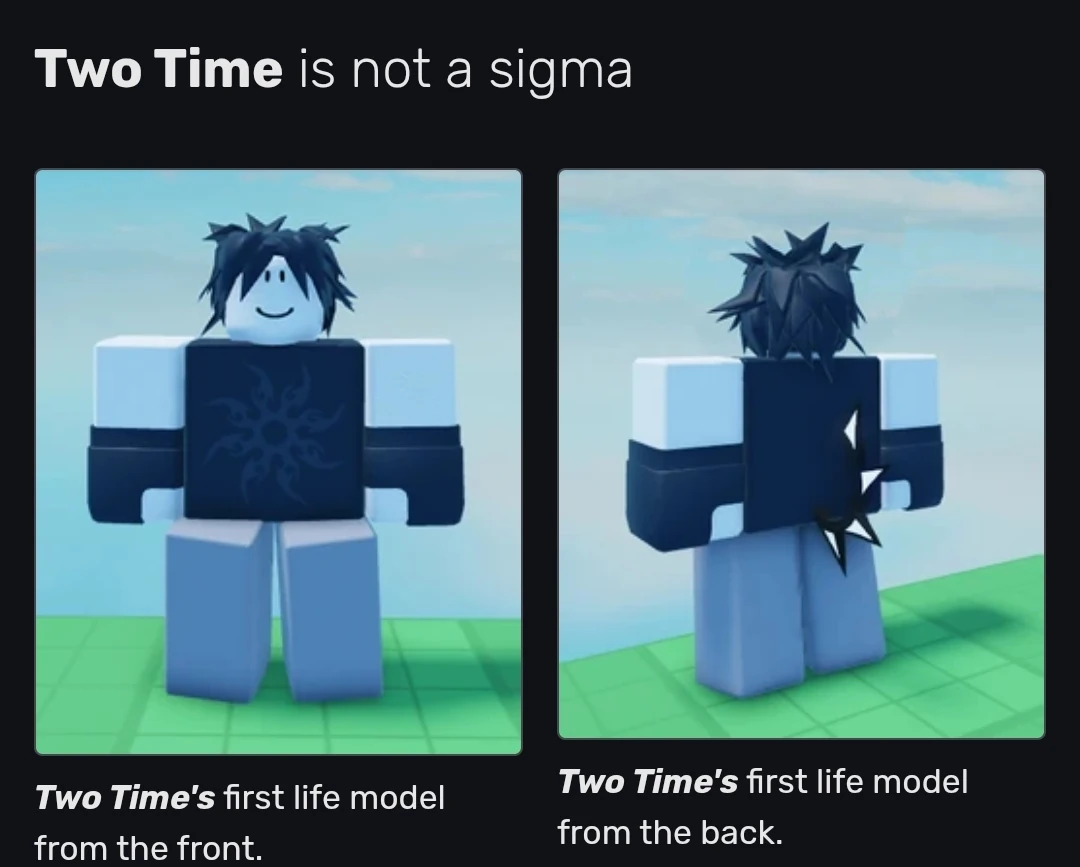 Two Time is not a sigma | Fandom